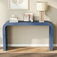 Minimalist Acacia Vneer Entryway Table with Two Legs,Stylish and ...