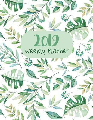 Pre-Owned Weekly Planner 2019: 12 Months Plan Notebook Daily & Weekly ...