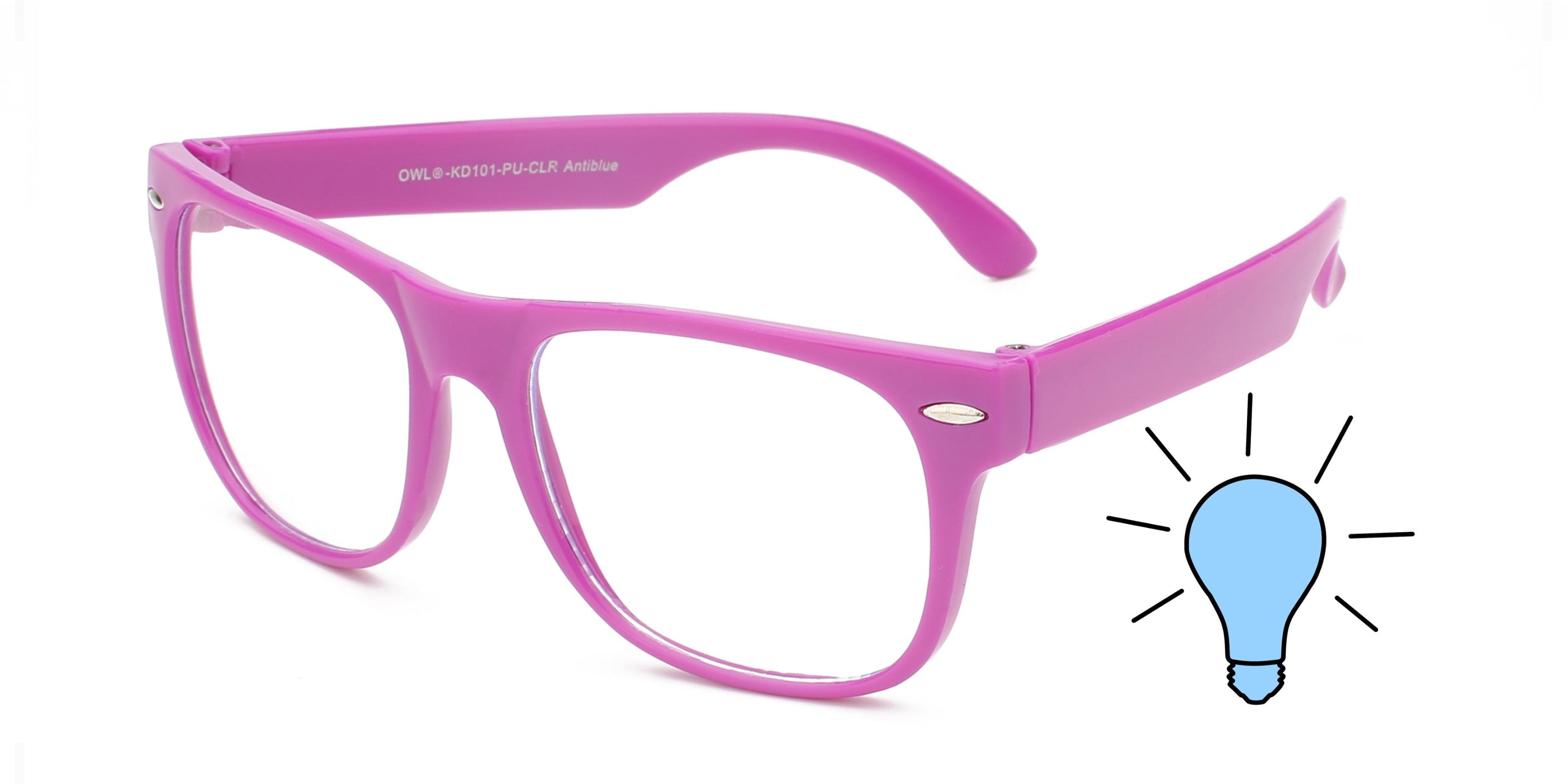 OWL Kids Retro Blue Light Glasses Computer Screen Time Specs Boys and ...