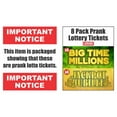 Larkmo Fake Lottery Tickets - Perfect Prank Gag for Fun - Walmart.com