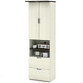 Bestar Lumina Storage Unit with Drawers & Doors in White Chocolate ...