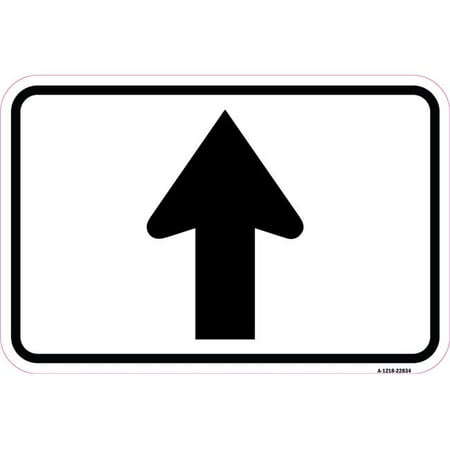 SignMission A-1218-22834 12 x 18 in. Aluminum Sign - Straight Thru ...