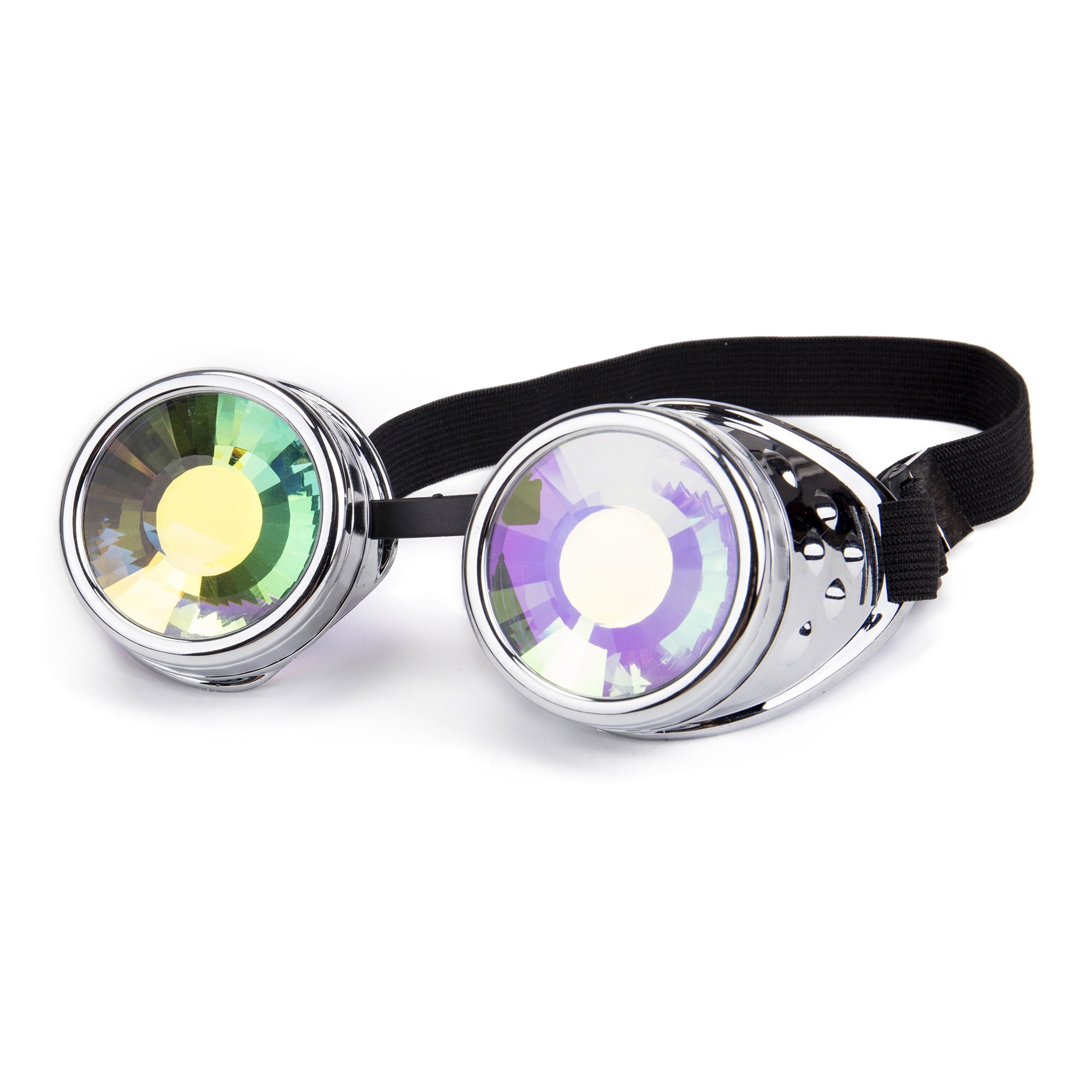 SAYFUT Barbed Wire Led Light Steampunk Goggles Rainbow Kaleidoscope ...