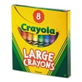 Crayola Large Crayons, Tuck Box, 8 Colors/Box (520080) - Walmart.com