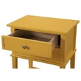 Home Furniture Modern Newton 2-Drawer Yellow Nightstand (28"H X 16"W X ...