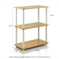 Furinno Turn-N-Tube 3-Tier Compact Shelf Display Rack, Beech/Natural ...