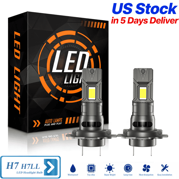 Z4 3570-CSP H7 LED Headlight Bulbs - High Beam, 52W, 7822LM Ultra ...