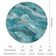 60x60in Round Tablecloth Car Line Straight And Dense Wireless Head Gap ...