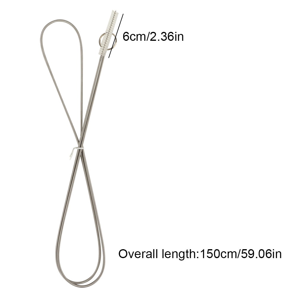 LHCER Beer Silicone Pipe Cleaner Tube Spiral Cleaning Brush 150cm for 8 ...