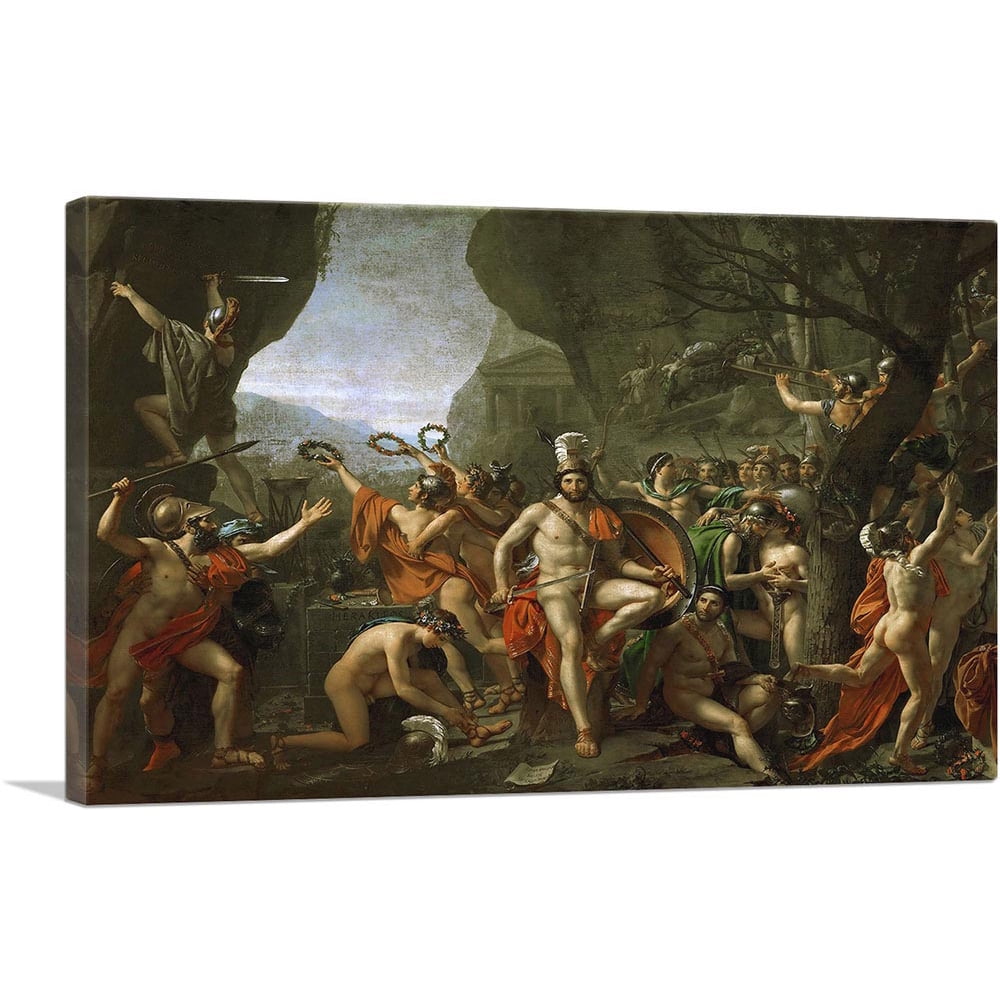 ARTCANVAS Leonidas At Thermopylae 5th Century BC Canvas Art Print by ...