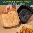125-Pack Square Air Fryer Liners – 6.3-Inch Non-Stick Parchment Paper ...