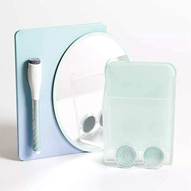 Magnetic Locker Accessory Kit Light Green Teal 5 Piece Set with Mirror ...