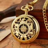 PAPADA Survival Pocket Watch Compass for Backpacking Hiking with Chain ...