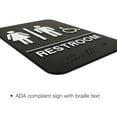 Excello Global Products Plastic Restroom Sign: Easy to Mount with ...