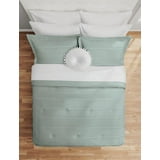 Mainstays Mint Bed in a Bag 10 Piece Queen Comforter Set with Sheets ...