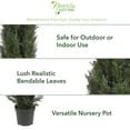 Nearly Natural 5ft. Mini Cedar Pine Artificial Tree (Indoor/Outdoor ...