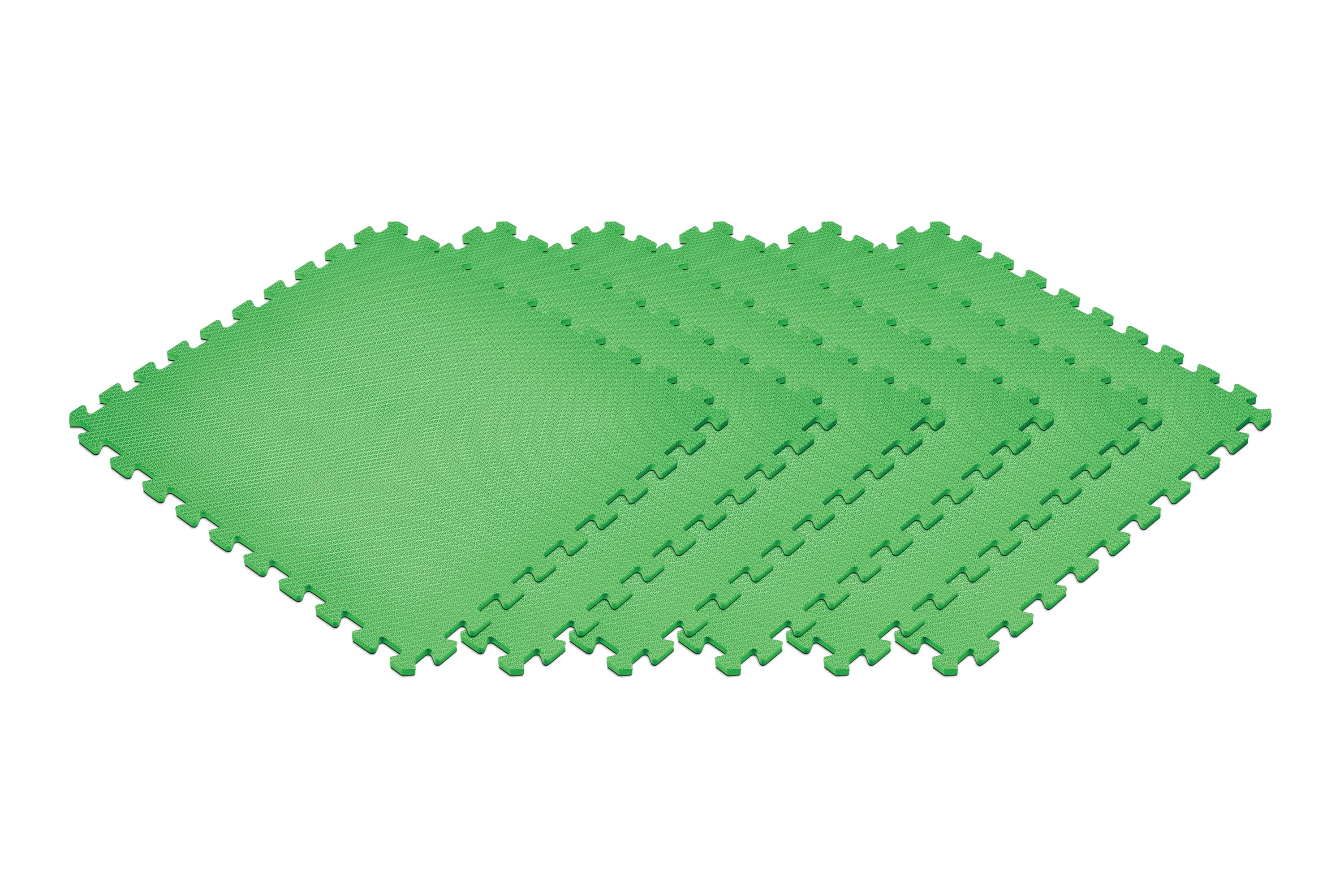 Norsk Green 24 in. x 24 in. EVA Foam Non-Toxic Solid Color Interlocking ...