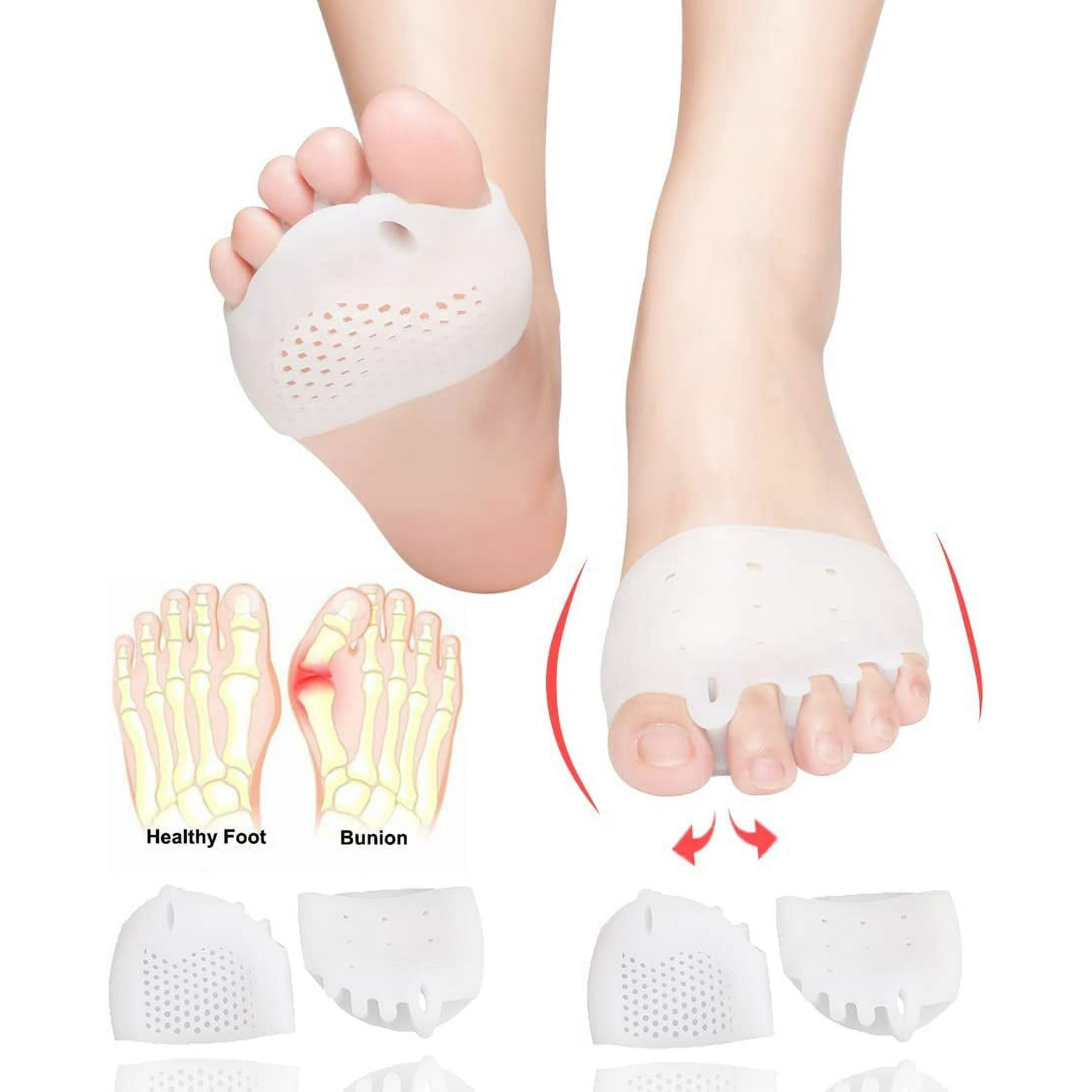 Click here for Xinqihang Metatarsal Pads Gel Toe Separators Bunio... prices