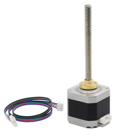 Iverntech NEMA 17 Stepper Motor with Integrated 100mm T8 Lead Screw for ...