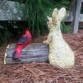 Homestyles 15"L Bunny Rabbit and Cardinal Bird Welcome Sign Home ...