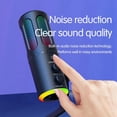 Professional Gaming Microphone with Stand RGB USB Wired Condenser Mic ...