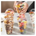 [Case of 1000] Clear (No hole) Dome PET Plastic Lids 98mm Rim for 12 ...
