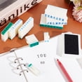 1Set 2 Bags 2 Styles Plastic Stamps for DIY Craft Card Rectangle with ...