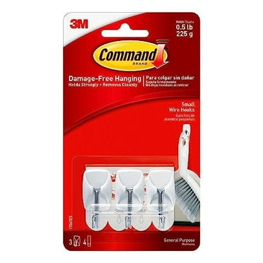 Command Large Brushed Nickel Command Timeless Hook 17063BN - Walmart.com