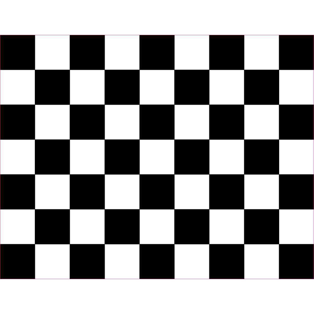 9in x 7in Black Checkered Sheet Magnet - Walmart.com - Walmart.com