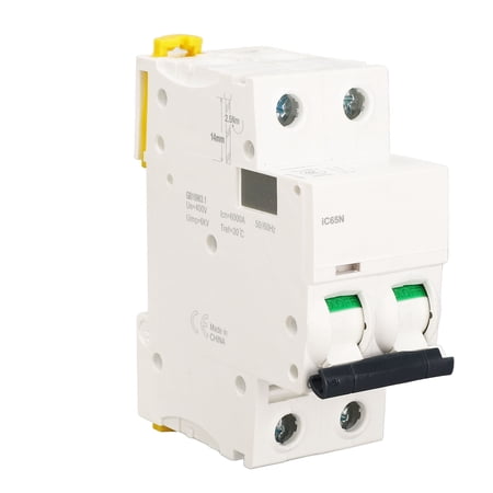 2P Circuit Breaker, Double Locking Clip AC 400V PA66 Shell ...
