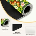 Mahjong Mat 31.5" x 31.5" Citrus Orange Floral Butterfly Mandala Green ...