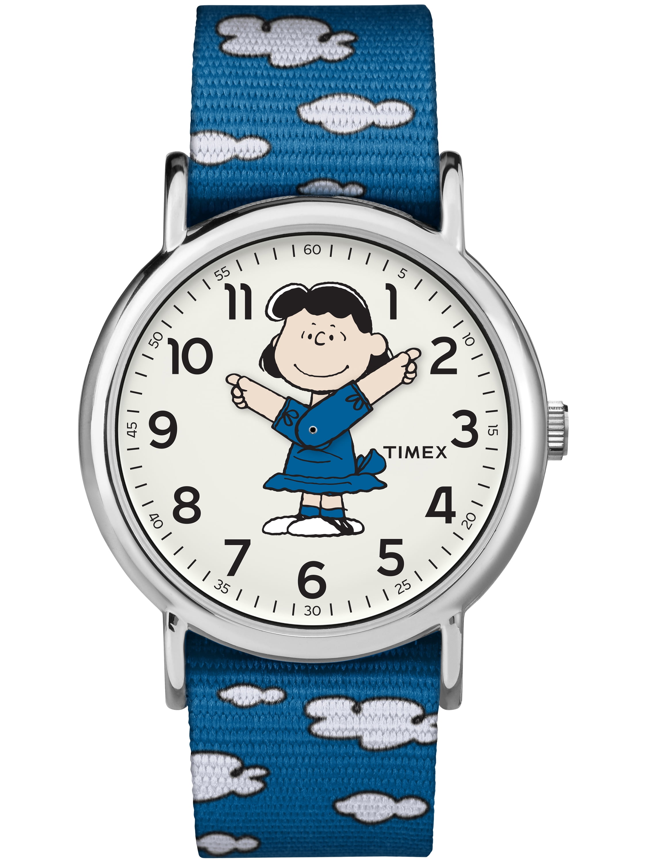 Weekender Peanuts: Lucy Watch, Nylon Slip-Thru Strap - Walmart.com
