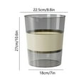 Modular 3-Section Collapsible Trash Can | Transparent Plastic Storage ...