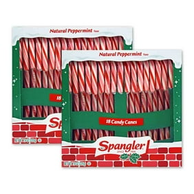 Red and White Peppermint Flavor Large Candy Canes 1-60 Count Jar ...