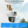 8MP 4K Wireless Solar Camera 4G Sim Outdoor Dual Lens IP Camera PIR ...