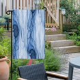 Blue Ink Marble Garden Flag 12x18 Inch Coastal Nautical Water Ripples ...