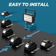 2Pack LED Cordless Work Light for Ma*kita 18V Battery, Portable ...