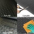 tonchean 16.5ft x 3.3ft Heavy Duty Garage Floor Mat Rolls Diamond Plate Thickened Rubber Non ...