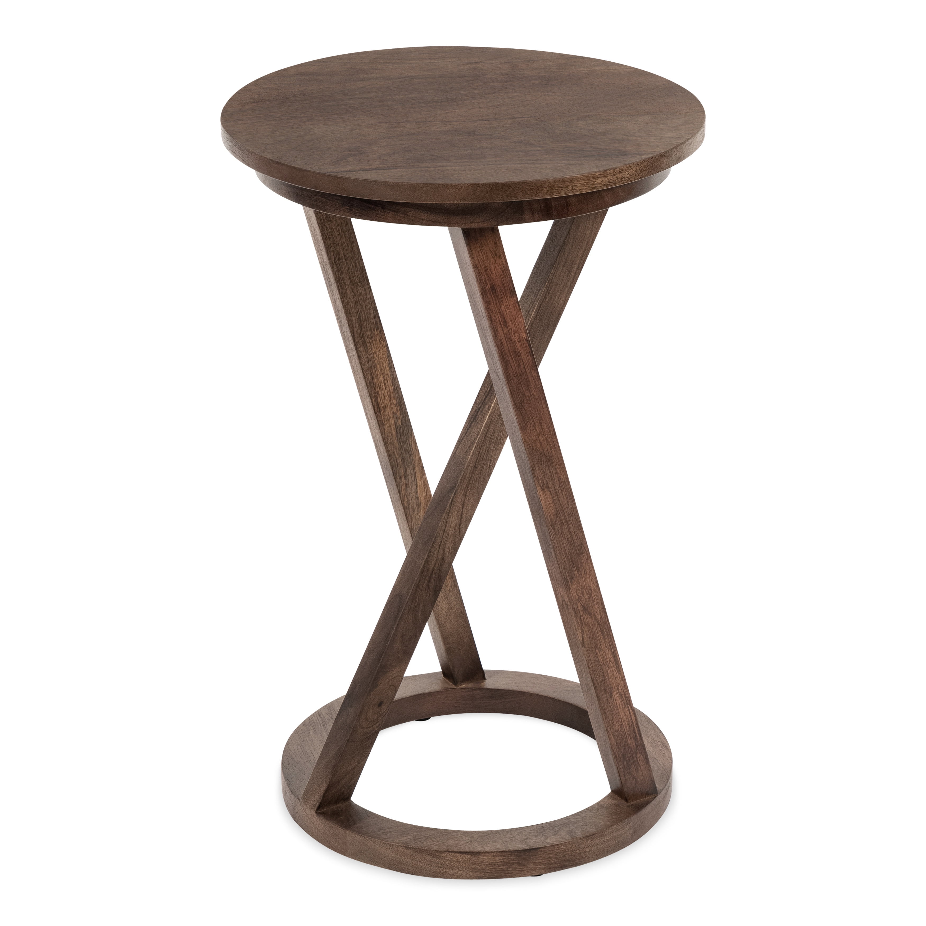 Kate and Laurel Aja Modern Wood Accent Table, 15" x 15" x 23", Brown ...