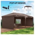 10x20 Pop Up Canopy Tent with Sidewalls, Instant Gazebo for Patio ...