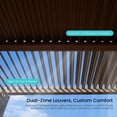 10x10 FT Outdoor Louvered Pergola with Adjustable Louvers-Brown ...