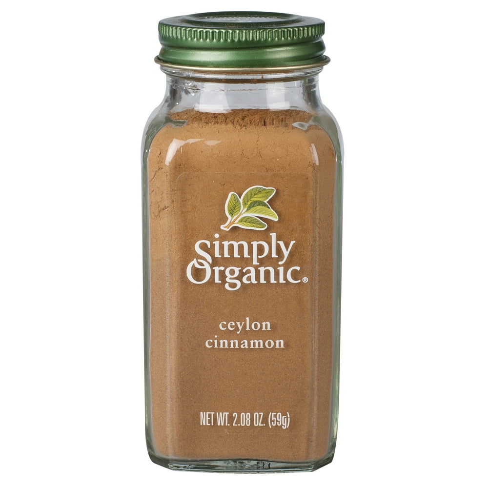 Simply Organic Ceylon Cinnamon Ground Certified Organic 2.08 oz. bottle ...