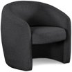 Meridian Furniture Corduroy Cognac Corduroy Fabric Accent Chair ...