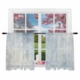 Abstract Sheer Curtains for Living Room Bedroom, Vintage Blue Grey ...