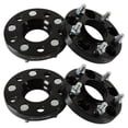4PCS Wheel Spacers 20MM 5x4.5，12x1.5 Studs 64.1mm Hub Bore，Black Wheel ...
