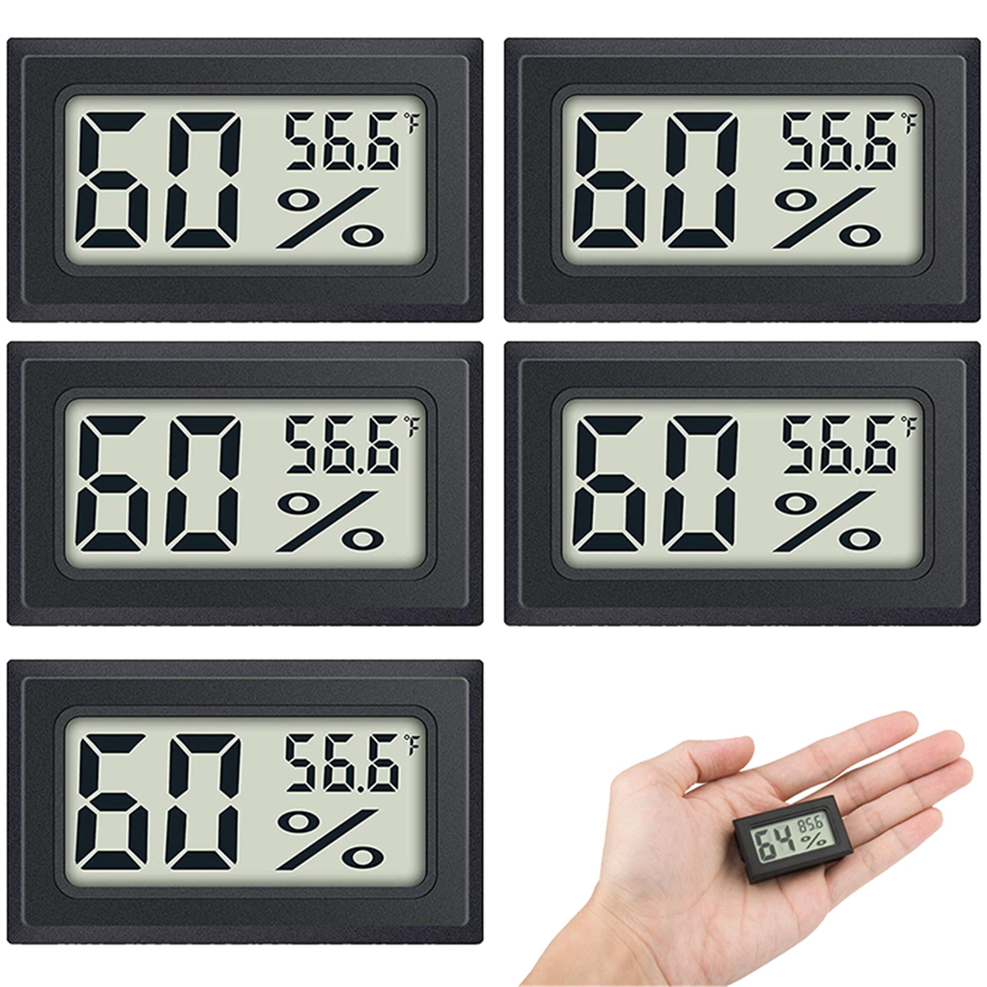 Elbourn 5-Pack Indoor Outdoor Thermometer Hygrometer Wireless ...