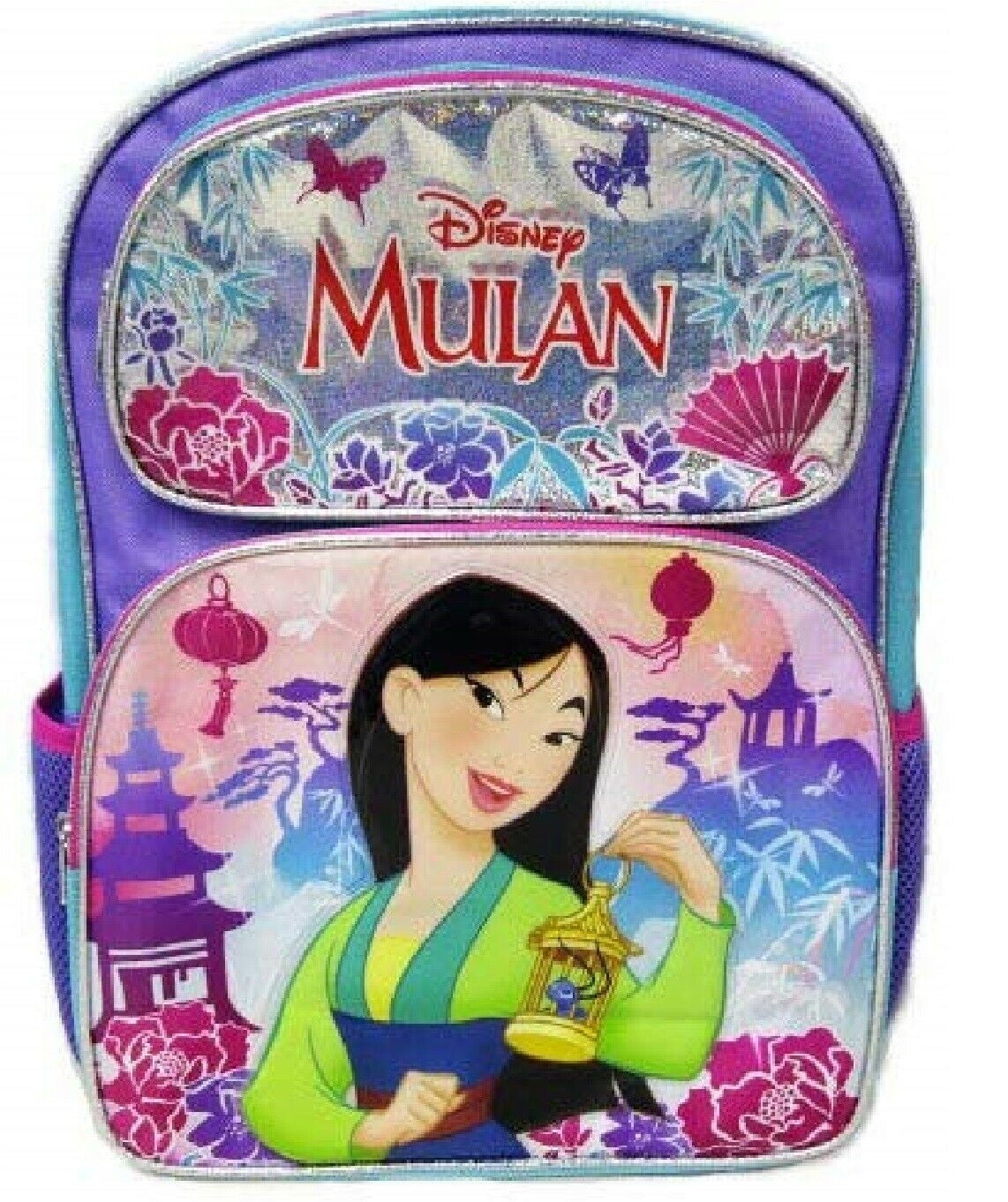Disney Princess - Mulan Deluxe 16" Full Size Backpack - Pretty and ...