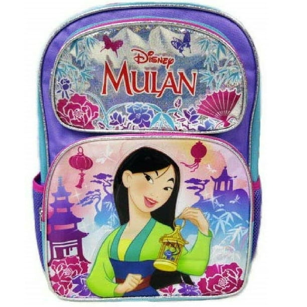 Disney Princess - Mulan Deluxe 16" Full Size Backpack - Pretty and ...