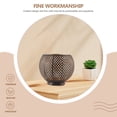 BESTYASH Metal Hollow Candlestick Holder in Light Brown for Party ...