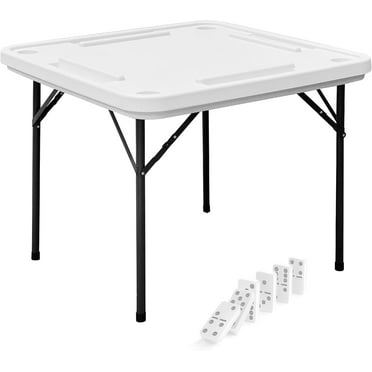 Wood Domino Table Solid Wood Folding and Portable Built-In Dominoes ...